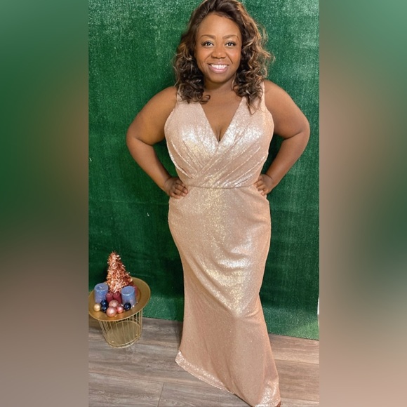 Bari Jay | Dresses | Plus Size Bari Jay Sequin Dress | Poshmark